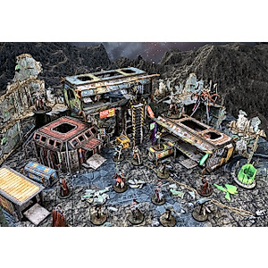 Battle Systems - Modular Tabletop 3D Gaming Sci-Fi Terrain - Perfect for 28mm-35mm Miniatures and Figures - No Painting Required - Science Fiction Aliens 40K Wargame