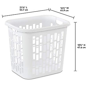 Sterilite 12318004 Laundry Hamper, White (4 pk.)