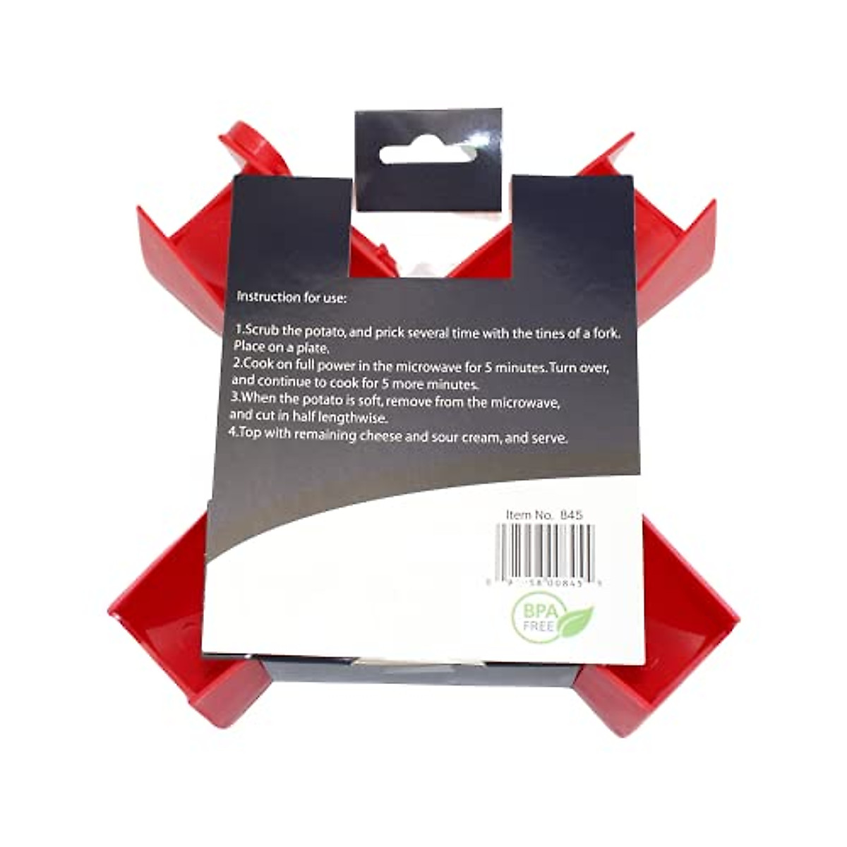 Microwave Baked Potato Maker BPA Free Plastic Cook Up to 4 Potatoes in Minutes