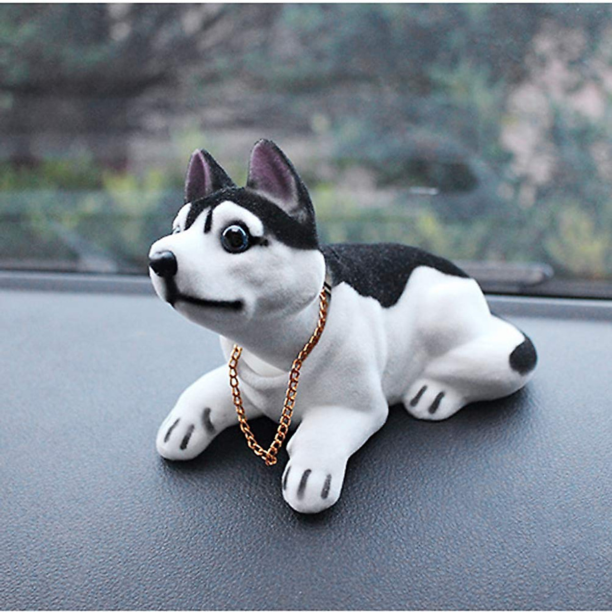 Wakauto Bobblehead Dolls Shaking Head Dog Desktop Ornament Gift for Home Shop Car Dashboard Decor
