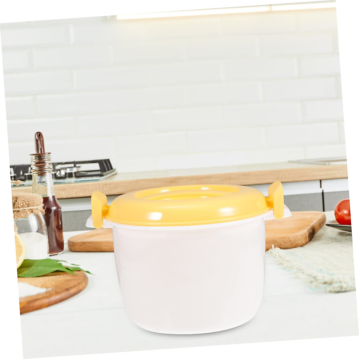 NAMOARLY Microwave Rice Cooker and Food Container Versatile Rice Cooker with Cup Capacity for Home Use Ideal for Cooking Rice Pasta and Vegetables