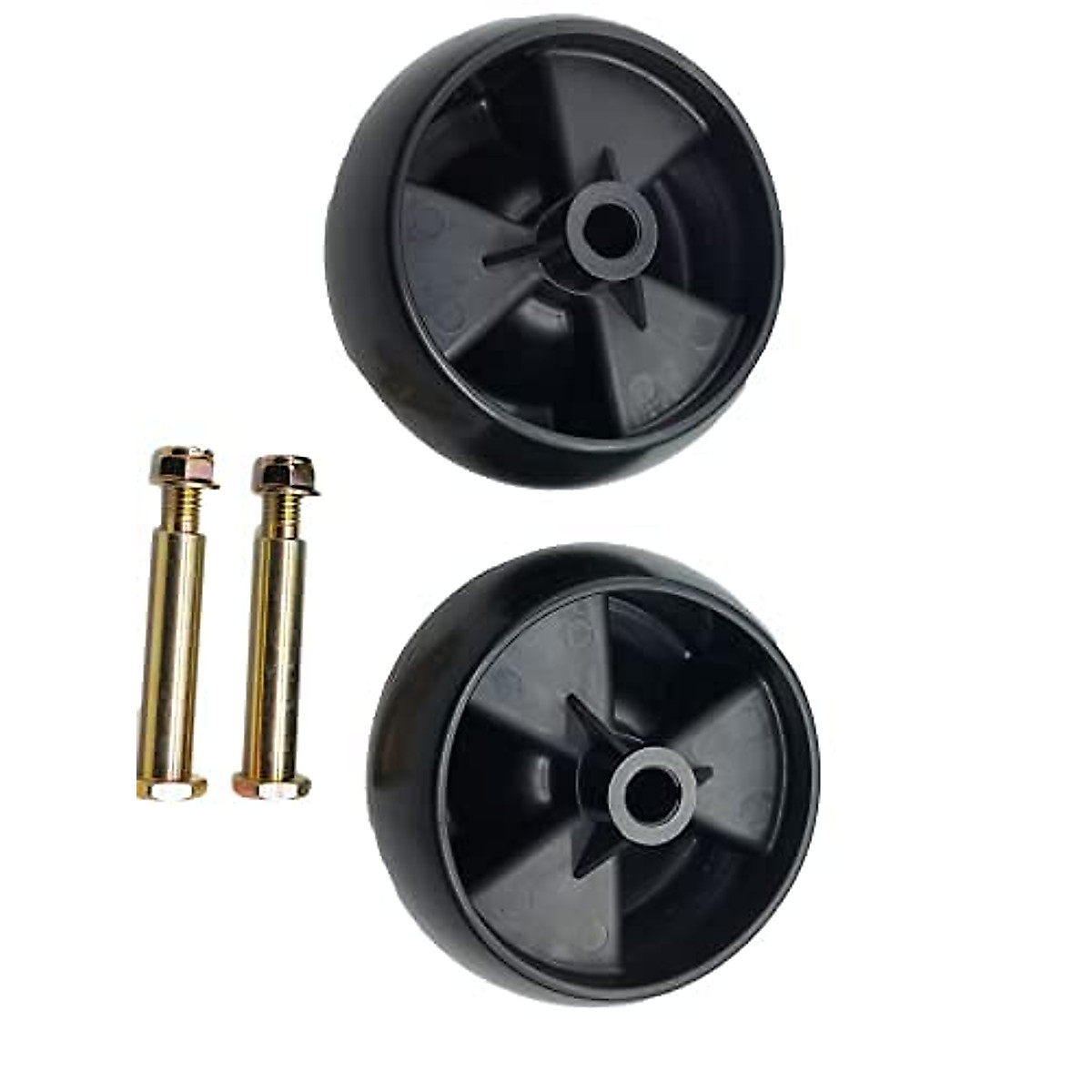 shiosheng 2pcs Deck Wheels Replace 734-04155, Free with Bolts and Lock Nuts Replaces 938-3056 Plus Locknuts. MTD, Cub Cadet, Troy Bilt 112-0677