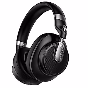Morpheus 360 Verve HD Hybrid ANC Wireless Noise Cancelling Headphones HP9750HD, Premium ANC Headphones Over Ear with Comfortable Soft Protein Leather Memory Foam Padding, Headphone with Microphone
