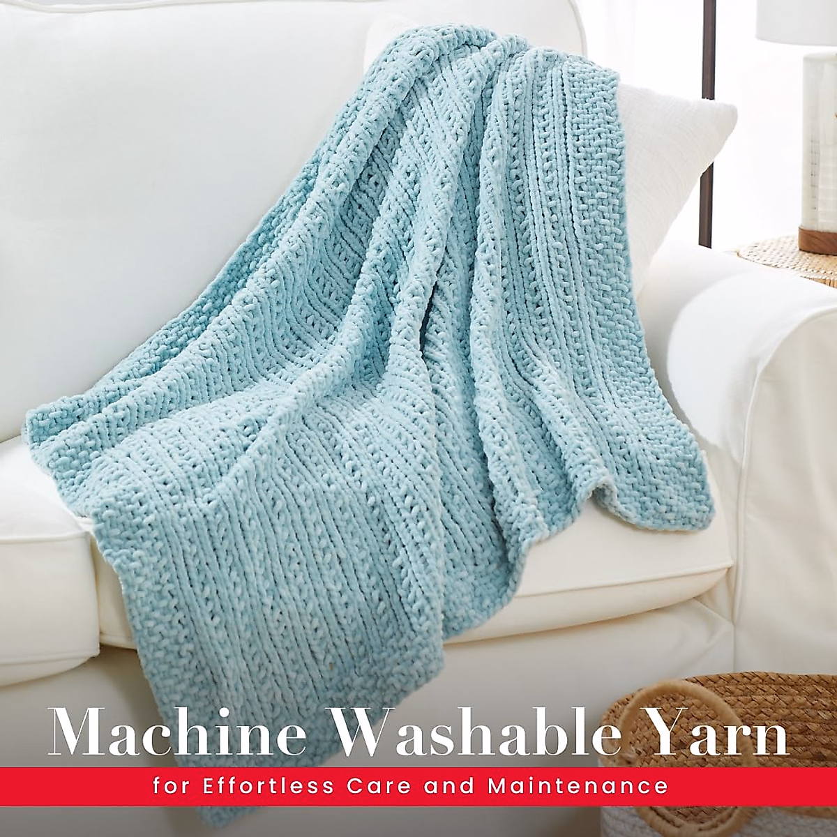 Premier Parfait Chunky Yarn, Super Bulky Yarn, Ideal Yarn for Knitting and Crocheting, Chenille Yarn, Tangerine, 3.5 oz, 131 Yards