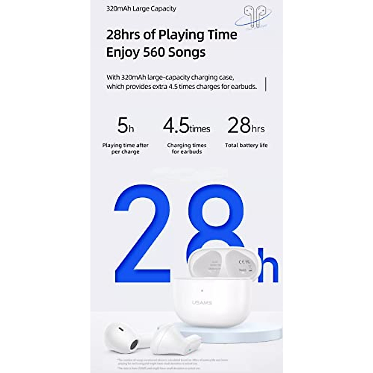 USAMS-NX10 Dual-mic ENC TWS Earbuds - NX Series BT5.2