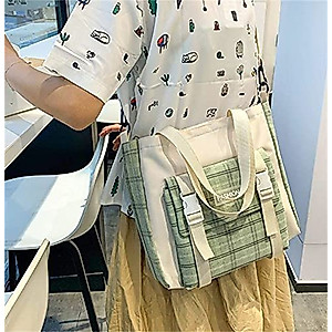 SAMAHBOE Kawaii Backpack set 5 Pcs School Backpack Cute Aesthetic Backpack Set Aesthetic School Bags Cute Bookbag with Badge& Plush Pendan,Shoulder Bag,Pencil Box,Tote Bag,Small Bag