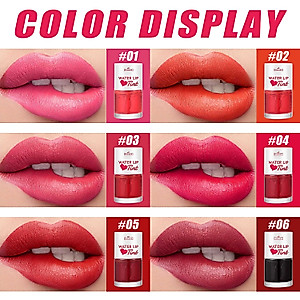 3 Colors Water Lip Tint Stain Set, Velvet Color Lip Tint Watery Lip Stain,Lip & Cheek Tint Moisturizing Mini Liquid Lipstick, Weightless & Non-sticky Finish Long-lasting Waterproof Lip Tint (Set A)