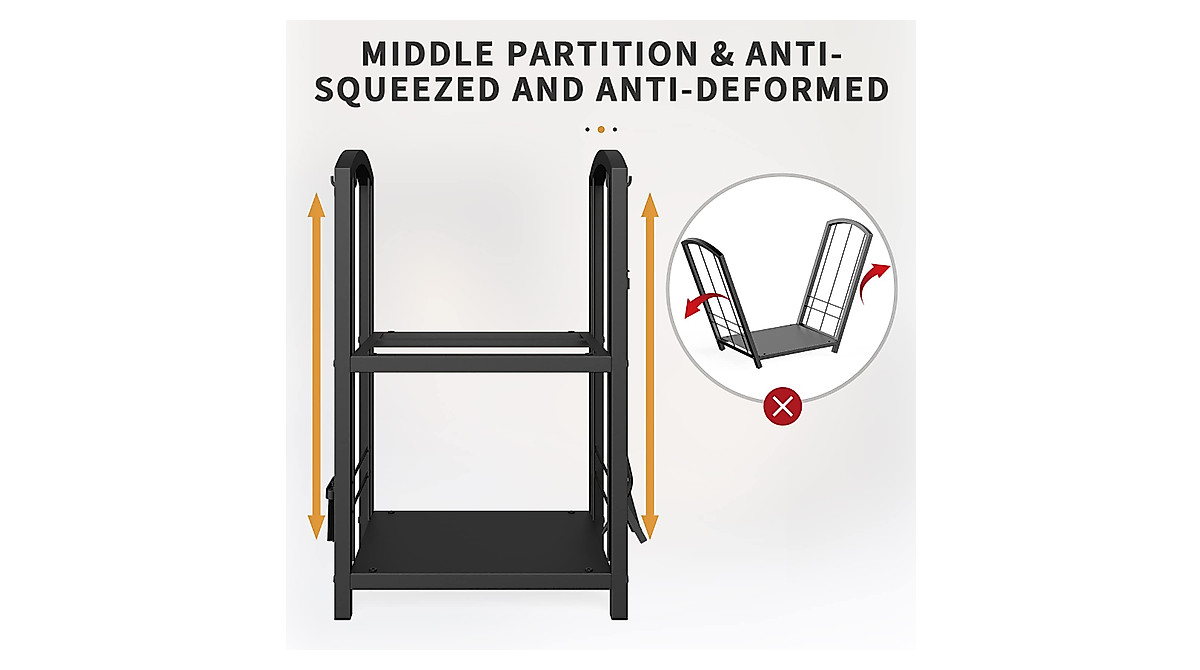 Mr IRONSTONE Firewood Rack with Tool Set - Durable & Stylish