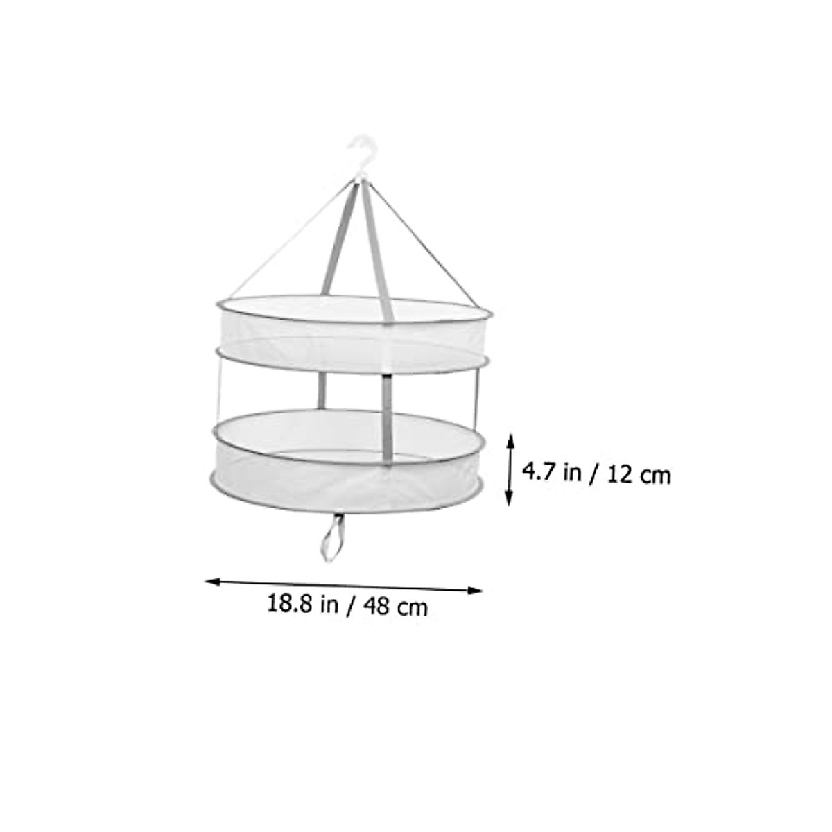 Cabilock 2pcs Double Clothes Basket mesh Bra Grey Towels Gray Towels Laundry Drying Rack Collapsible Towels Drying Hanger Collapsible Drying Rack Towels Drying mesh net Bras Drying net Grid
