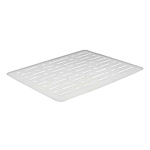 Rubbermaid 1G1706WHT Enhanced Microbal Sink Mat, Small, White