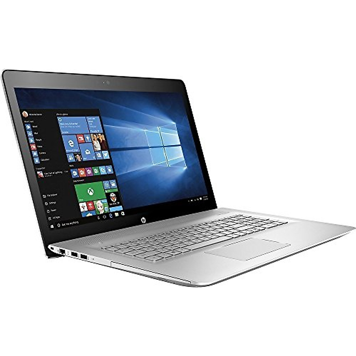 HP Envy 17.3-Inch Full HD IPS Touchscreen Laptop, 7th Intel Core i7-8500U, 16GB DDR4 RAM, 1TB 7200RPM HDD, NVIDIA GeForce MX150, DVD, HDMI, Bluetooth, Backlit Keyboard, Windows 10-Silver (Renewed)