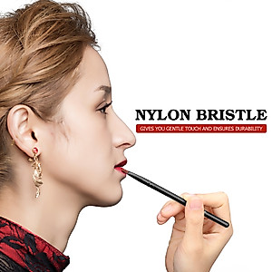 Luxspire Lip Brush Concealer Brushes 2 Pieces, Lipstick Gloss Brushes Applicators Eyeshadow Lip Liner Makeup Brush Cosmetics Make Up Tools, Small Make Up Brushes