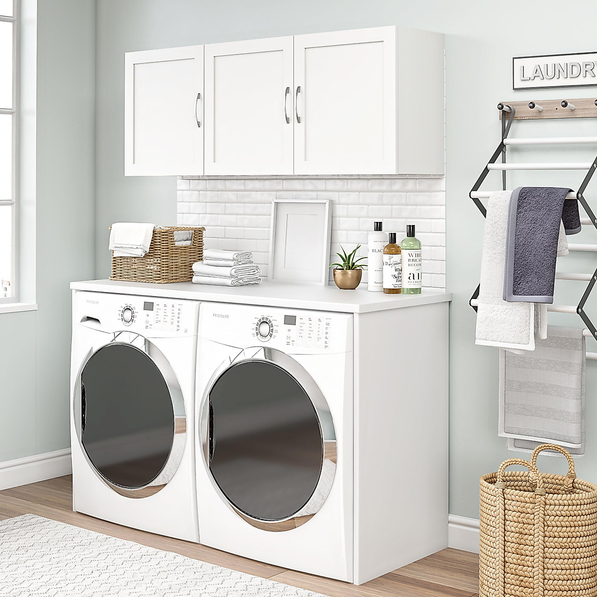 Systembuild Evolution Lory Framed 54" Wall Cabinet in White