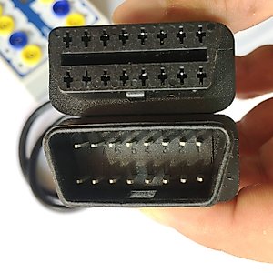 OBD Detector Breakout Box CAN Data Line Signal,Car Fault Diagnostic Scan Tool White