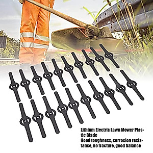 Plastic Trimmer Blades, Black Replacement Trimmer Blades 14 x 3.3cm for Gardens