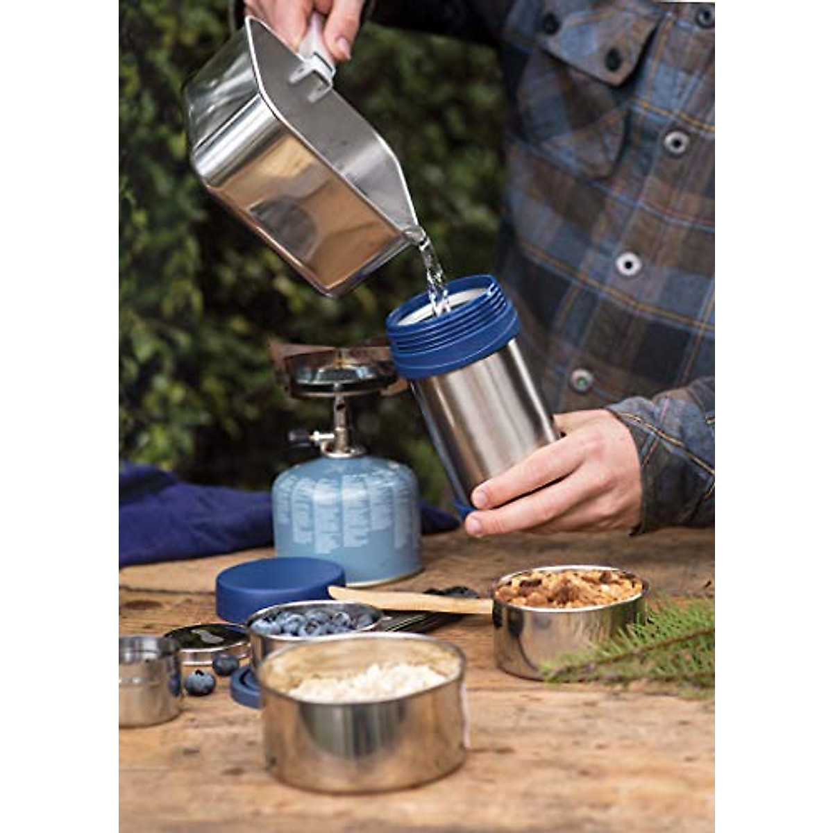 U Konserve To-Go Stainless Steel Square Food-Storage Bento Box Lunch Container 50oz - Clear Airtight Lid - Dishwasher Safe - BPA Free - Eco Friendly