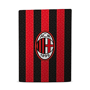 Head Case Designs Officially Licensed AC Milan Home 2020/21 Crest Kit Vinyl Faceplate Sticker Gaming Skin Decal Cover Compatible With Sony PlayStation 5 PS5 Disc Edition Console & DualSense Controller