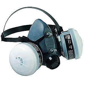 Honeywell Safety Products Paint Spray & Pesticide Reusable Half Mask OV/R95 Respirator Convenience Pack, Medium (RWS-54027)