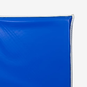 CASE-12 Pack KinderMat, 1" Thick, 4-Section Rest Mat, 45" x 19" x 1", Red/Blue with Grey BINDING-Case-12-500110