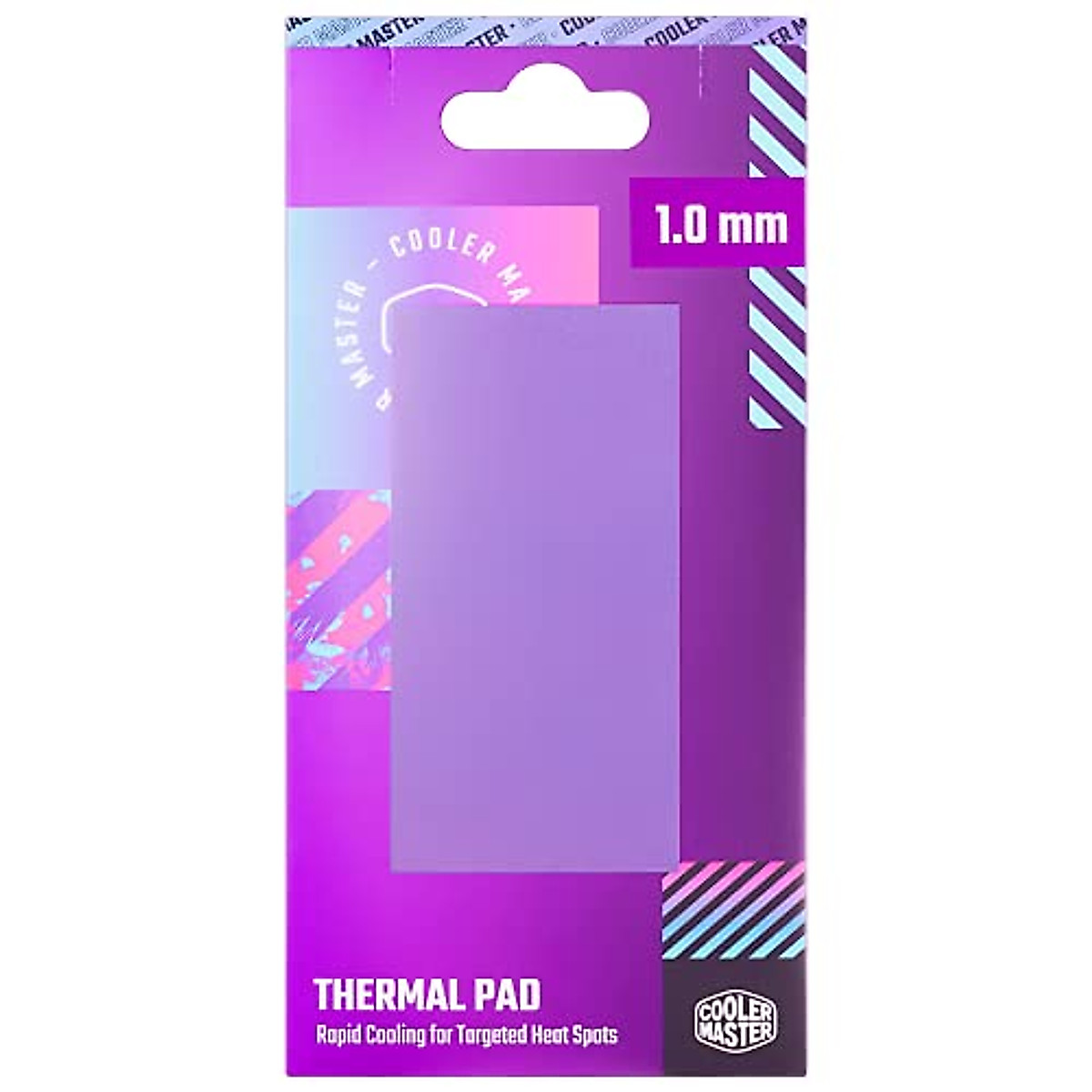 Cooler Master Thermal Pad 1.0 mm High Performance Thermal Pad, Conductivity W/m.k= 13.3m, Nano Elements Rapid Cooling, Double-Sided Adhesive for Electronics and Devices (TPX-NOPP-9010-R1)