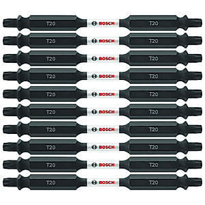 BOSCH ITDET203501 1-Piece 3-1/2 In. Torx #20 Impact Tough Double-Ended Screwdriving Bit