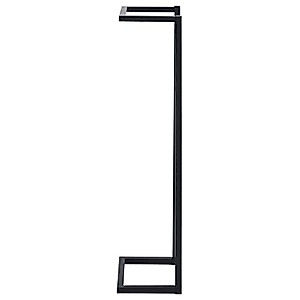 Bathroom Wall Towel Rack Iron Organization Bath Holder for Folded Large Washcloths, Storage Mounted Mount Rolled Towels, Black, 9.8x7.9x37.4inch (1193267111DGMI6PZ)