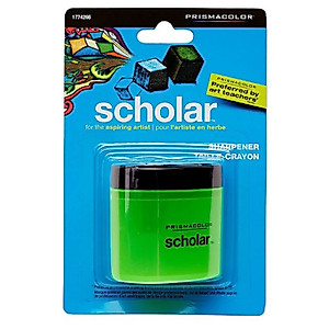 Prismacolor Premier Soft Core Colored Pencil, Set of 24 Assorted Colors (3597T) + Prismacolor Scholar Colored Pencil Sharpener (1774266)