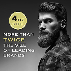 Natural Man Beard Oil 4oz All Natural Unscented (No Added Fragrance) Beard Conditioner
