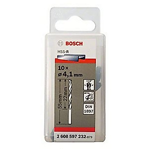 Bosch 2608597232 41 x 22 x 55 mm Din1897 HSS-R Stub Drill Bits