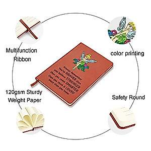 JOHSBYD Tinkerbell Movie Fans Gifts Leather Notebook All You Need is Faith Trust and a Little Pixie Dust Journal Notebook Movie TV Fans Gifts Birthday Gifts for Women Sister Friends (Tinkerbell)