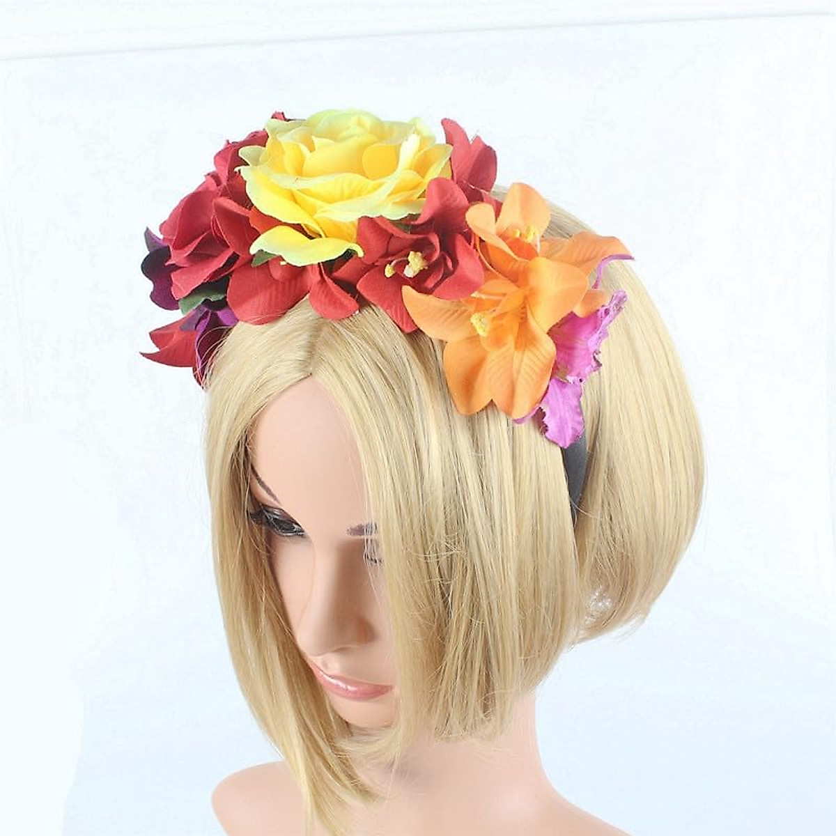 ericotry Flower Headband Rose Flower Headpiece Hair Accessories