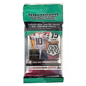 2022 Panini Mosaic Football Cello Pack - 15 Cards Per Pack