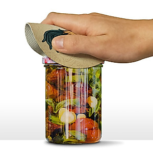 Vintage Rooster on Floral Background Round Rubber Non-Slip Jar Gripper Lid Opener