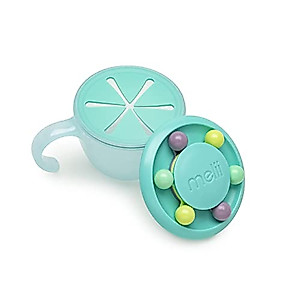 melii Abacus Snack Container with lid for Kids Toddlers and Baby (Blue)