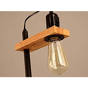 TIN-YAEN Floor Lights American Style Iron Industrial Style Floor Lights for Living Room Creative Study Personality Decoration Bedroom Bulb Included Floor Lamps