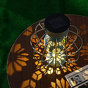 Hanging Solar Lanterns Table Lamp Flower Pattern¡­