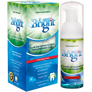 Retainer Cleaner & Aligner Cleaner FoamBright, Great for Invisalign, Teeth Whitening Foam, Candid, Byte, Denture Whitener Toothpaste & Braces Cleaning Peroxide Free Oral Care Replaces Tablets, Paste, Gel