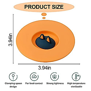 6 PCS Silicone Anti-dust Cup Lids - Food Grade Silicon Mug Cover Heat Resistant Mug Cap, Airtight Cup Cover Reusable Mug Suction Seal Cap for Coffee and Tea