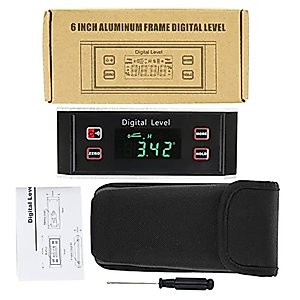 Digital Angle Finder Magnetic Table Saw Angle Finder Tool, Digital Inclinometer with Backlight Digital Protractor Bevel Level Gauge, Woodworking Measuring Tool, Level Box for Hanging 0~360 degree