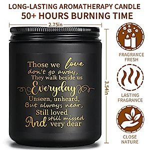 Sympathy Gift in Memory of Loved One Lavender Scented Candle Thoughtful Condolences Grief Gifts for Bereavement Funeral Remembrance Sorry for Your Loss Mother Father