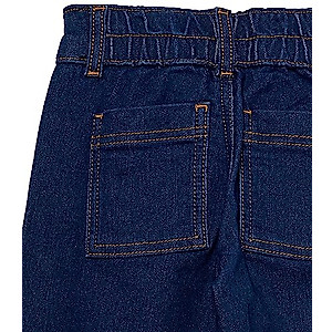 Amazon Essentials Girls' Wide Leg Jeans, Dark Indigo, Medium
