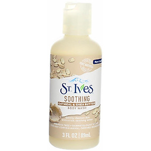 St. Ives Soothing Oatmeal and Shea Butter Body Wash 3 oz (Pack of 2)