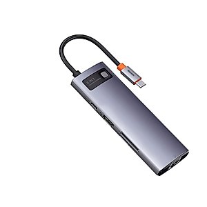 SHYPT 8 in 1 Type C HUB USB C HUB SD Reader PD 100W Charger USB 3.0 HUB Dock Station Splitter