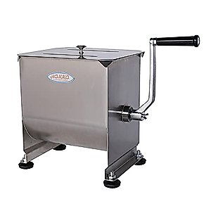 Hakka 15-Pound/7.5-Liter Capacity Tank Stainless Steel Manual Meat Mixers (Mixing Maximum 15-Pound for Meat)