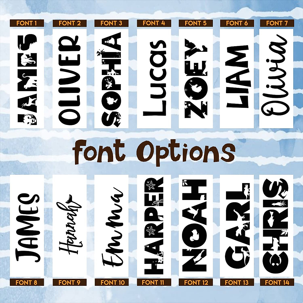 Vintage Style Kids Water Bottle, 18 Icons, 14 Fonts, 10 Colors, Custom Name Water Bottle For Kids Children Girls Boys Women, Water Bottles for School, Insulated Kids Water Bottle Multicolor