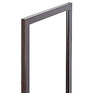 Truu Design Over-The-Door Classic Full Length Mirror,12 x 48 inches, Dark Wood, Wall Mounted Mirror, Large Body Mirror with Rectangular Framed for Bedroom Bathroom Living Room Décor