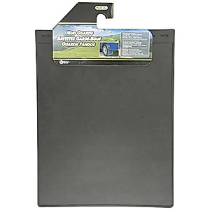 Plasticolor 000331R01 Plain Black Mud Guard - 24 inch - Set of 2