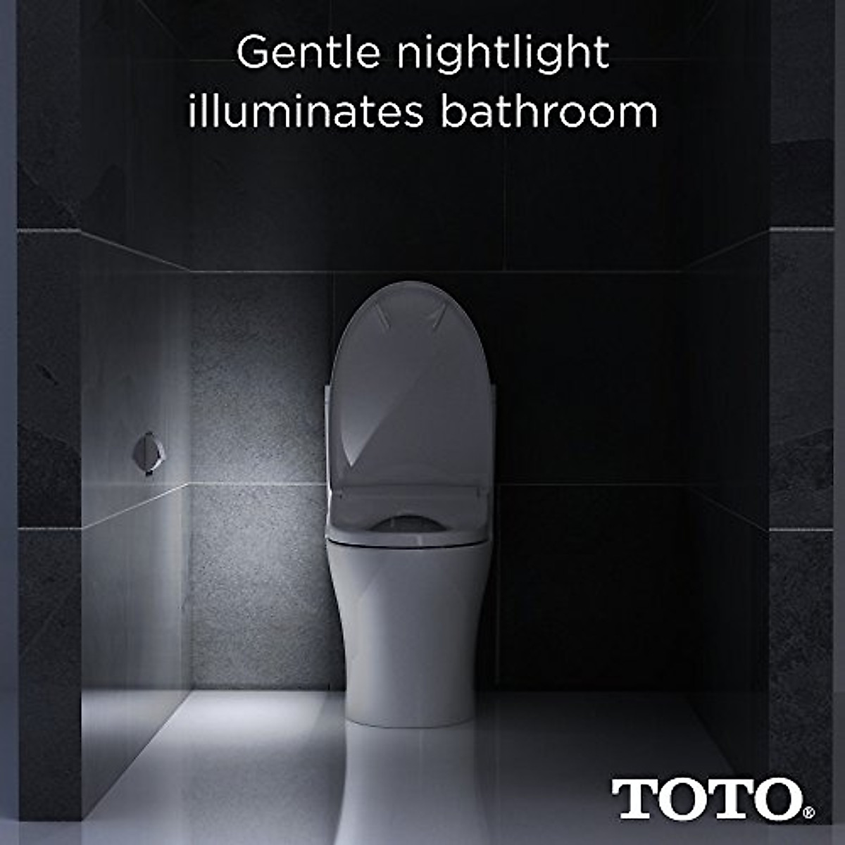 TOTO SW583#01 S350E Electronic Bidet Toilet Seat with Cleansing Warm, Nightlight, Auto Open and Close Lid, Instantaneous Water Heating, and EWATER+, Round, Cotton White