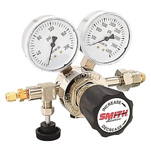 Silverline Series High Purity Gas Regulator 0 to 150 psi, 2", Inert Argon, Helium, Nitrogen