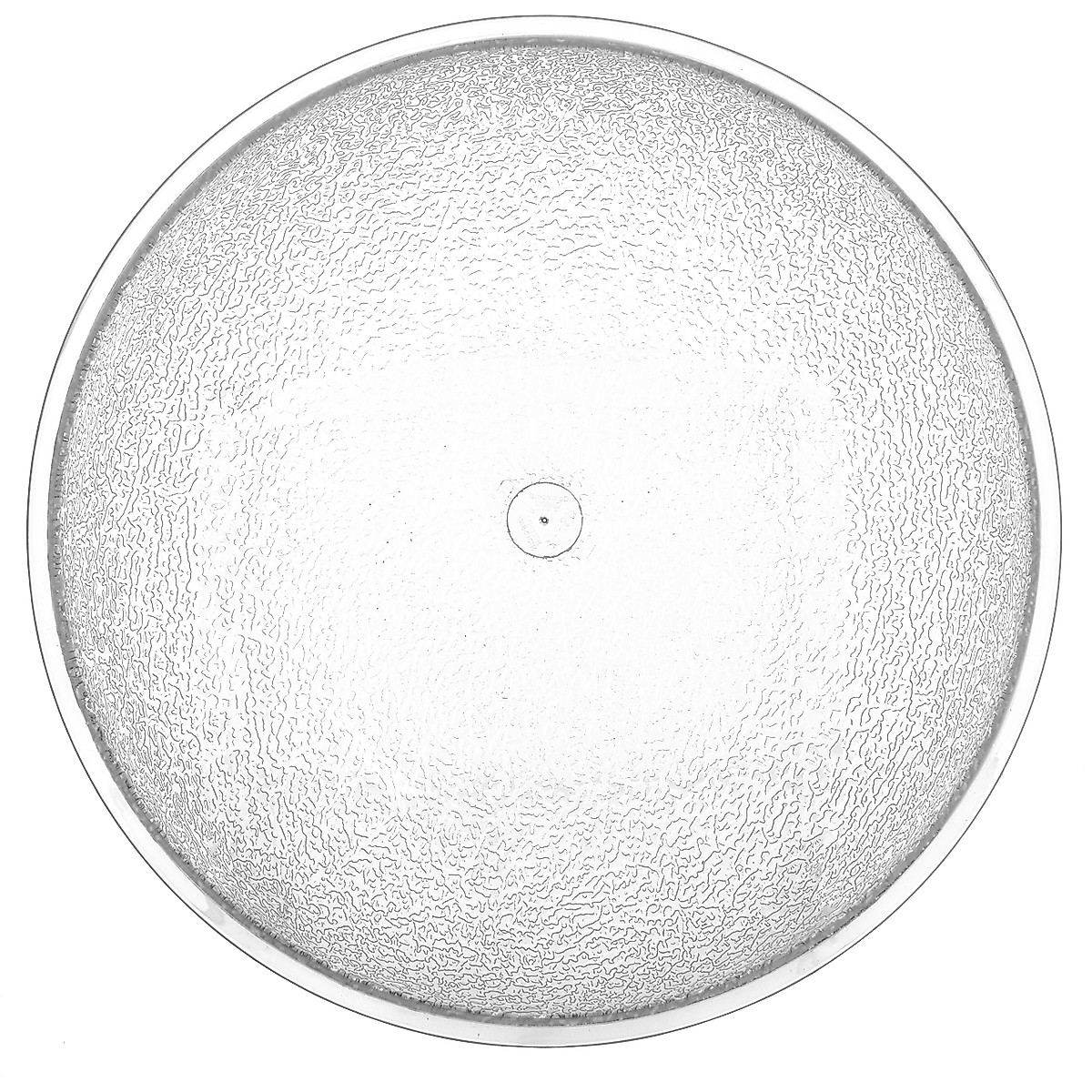 Carlisle FoodService Products 721207 Round Pebbled Salad Serving Bowl, 5.5 Quart, Clear